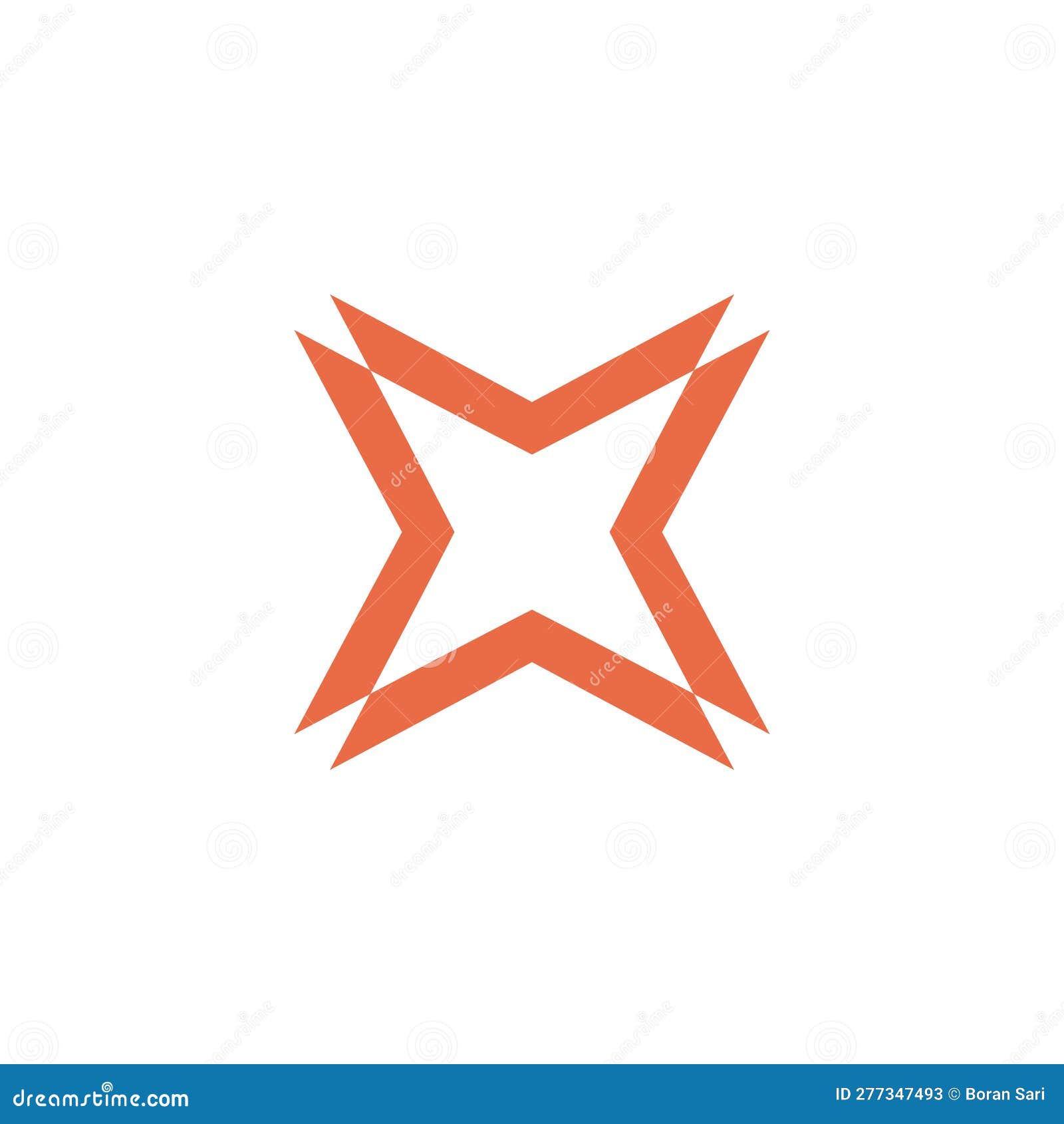 Vector Icon 4 Corners Luck Symbol Good Deeds Logo Stock Vector ...