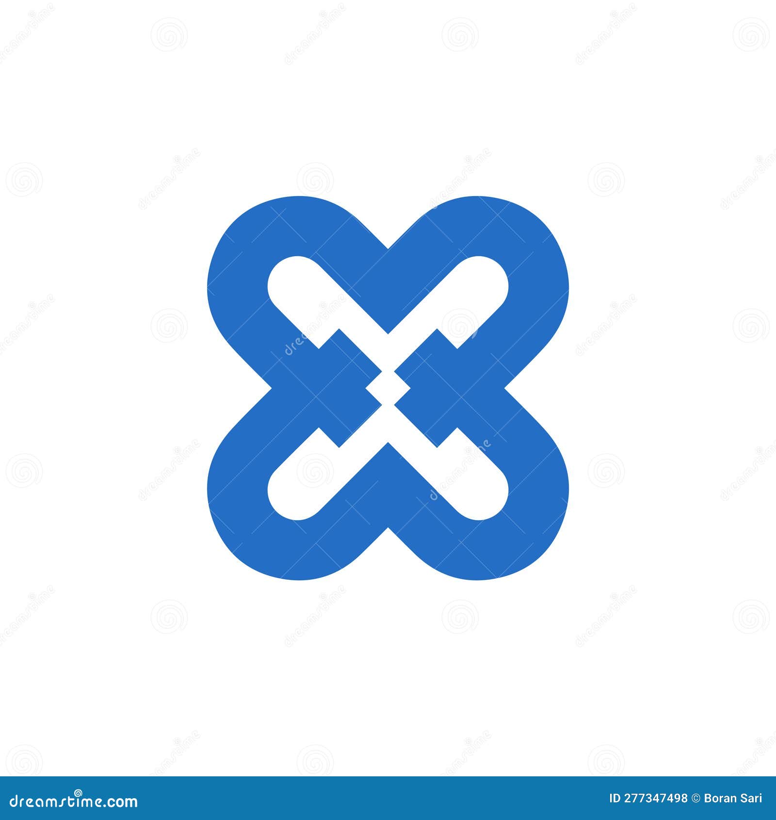 Vector Icon 4 Corners Luck Symbol Good Deeds Logo Stock Vector ...