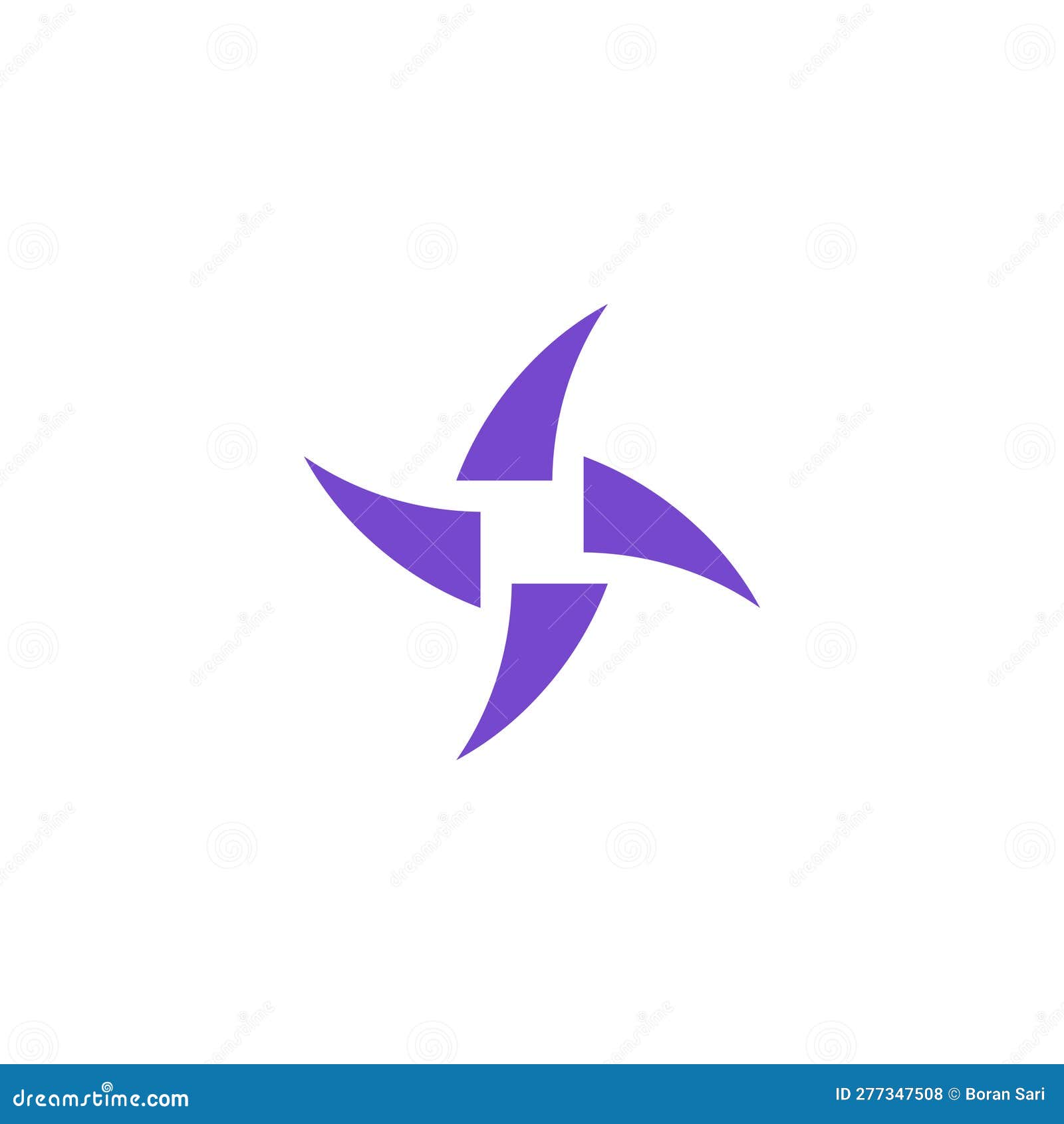 Vector Icon 4 Corners Luck Symbol Good Deeds Logo Stock Vector ...