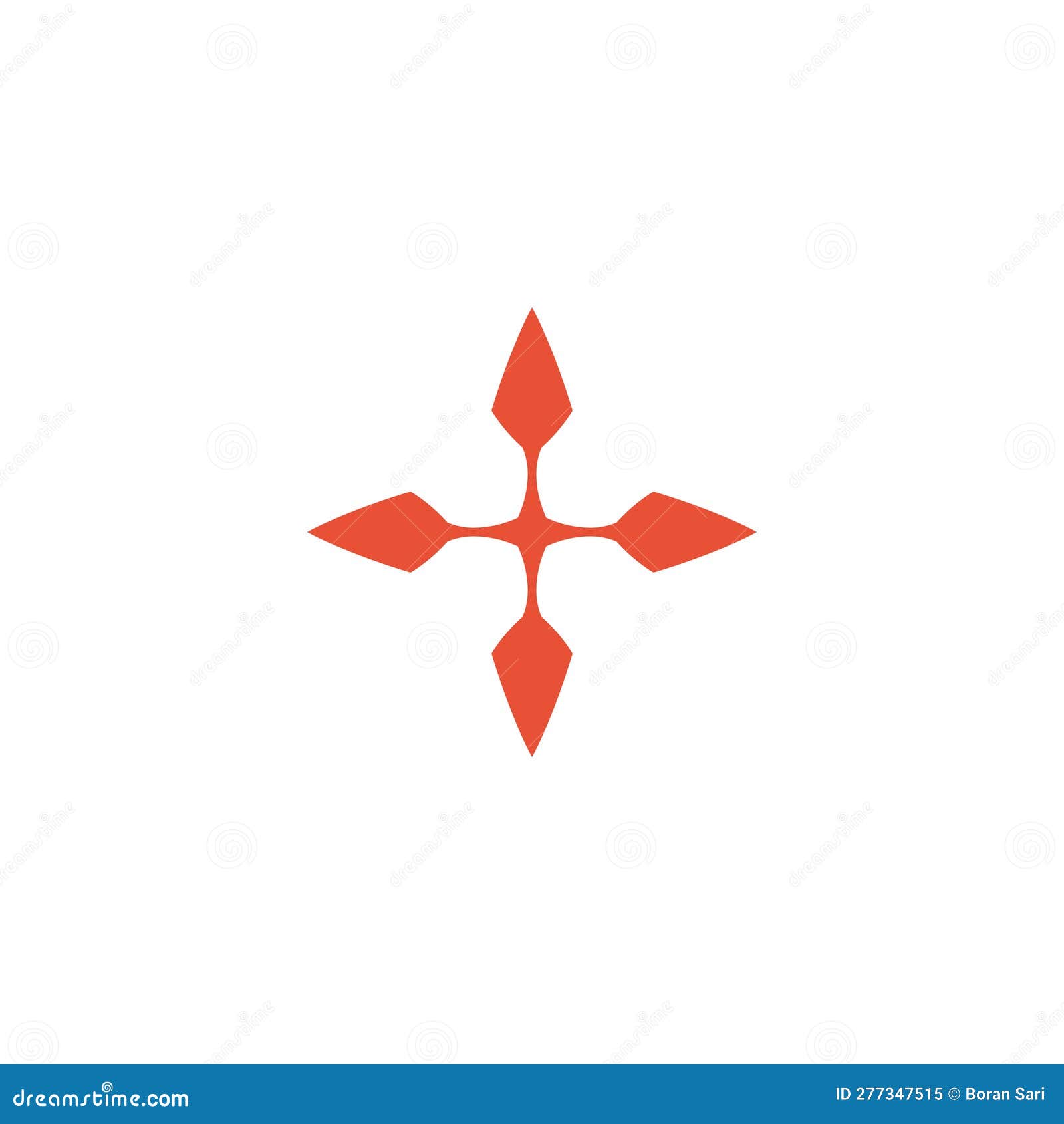 Vector Icon 4 Corners Luck Symbol Good Deeds Logo Stock Vector ...