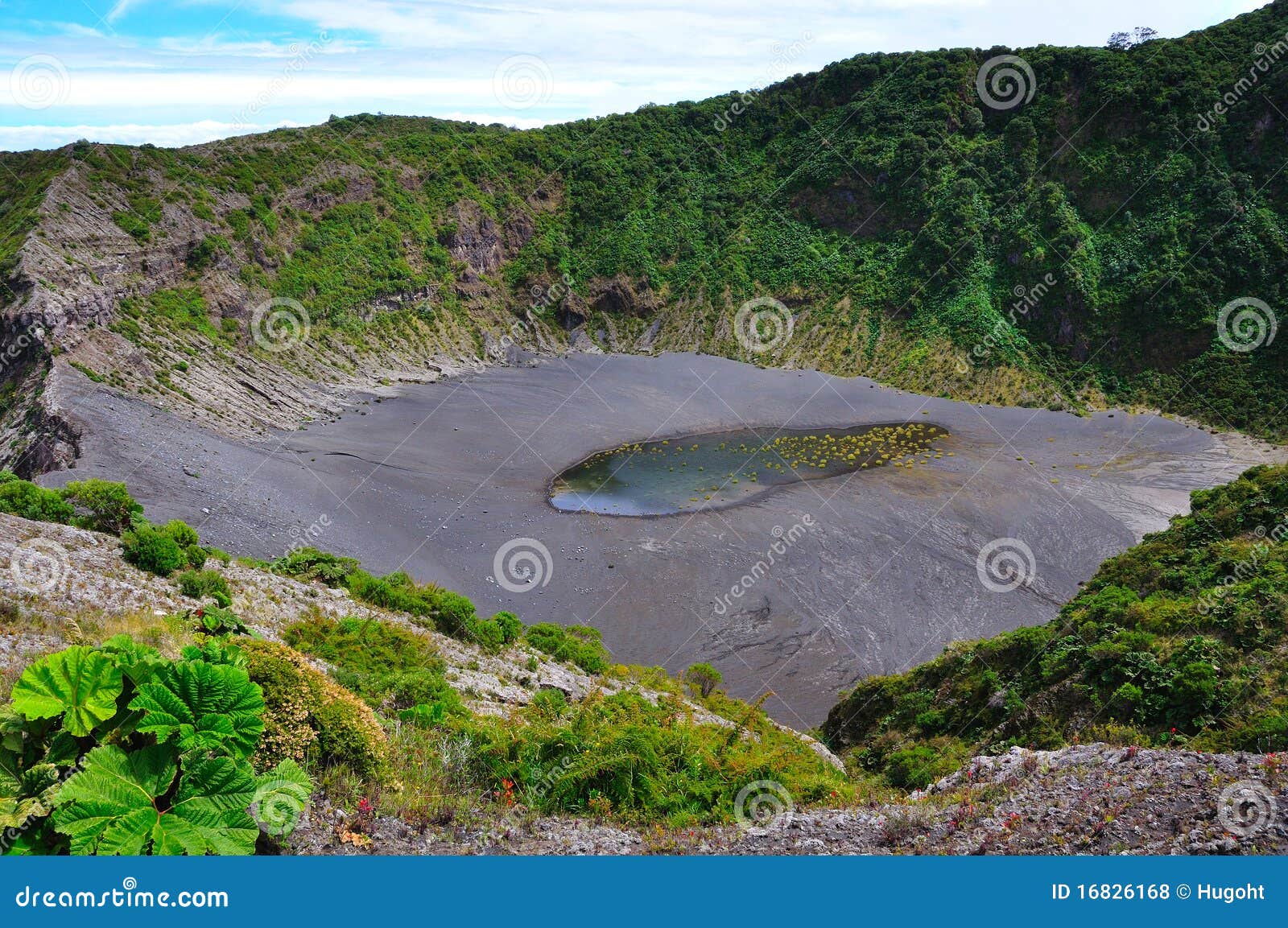 Irazu Vulkan-Krater, Costa Rica Stockfoto - Bild von landschaft ...