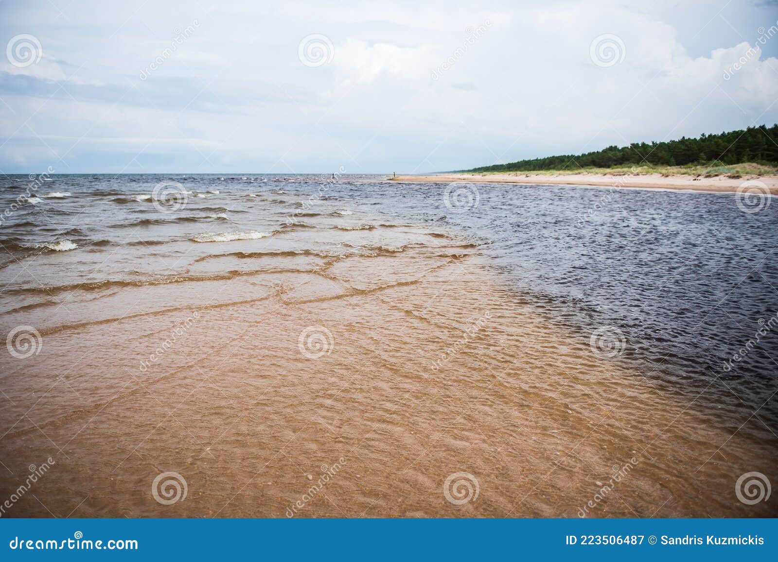 The Irbe River Flows into the Baltic Sea Stock Image - Image of irbe ...
