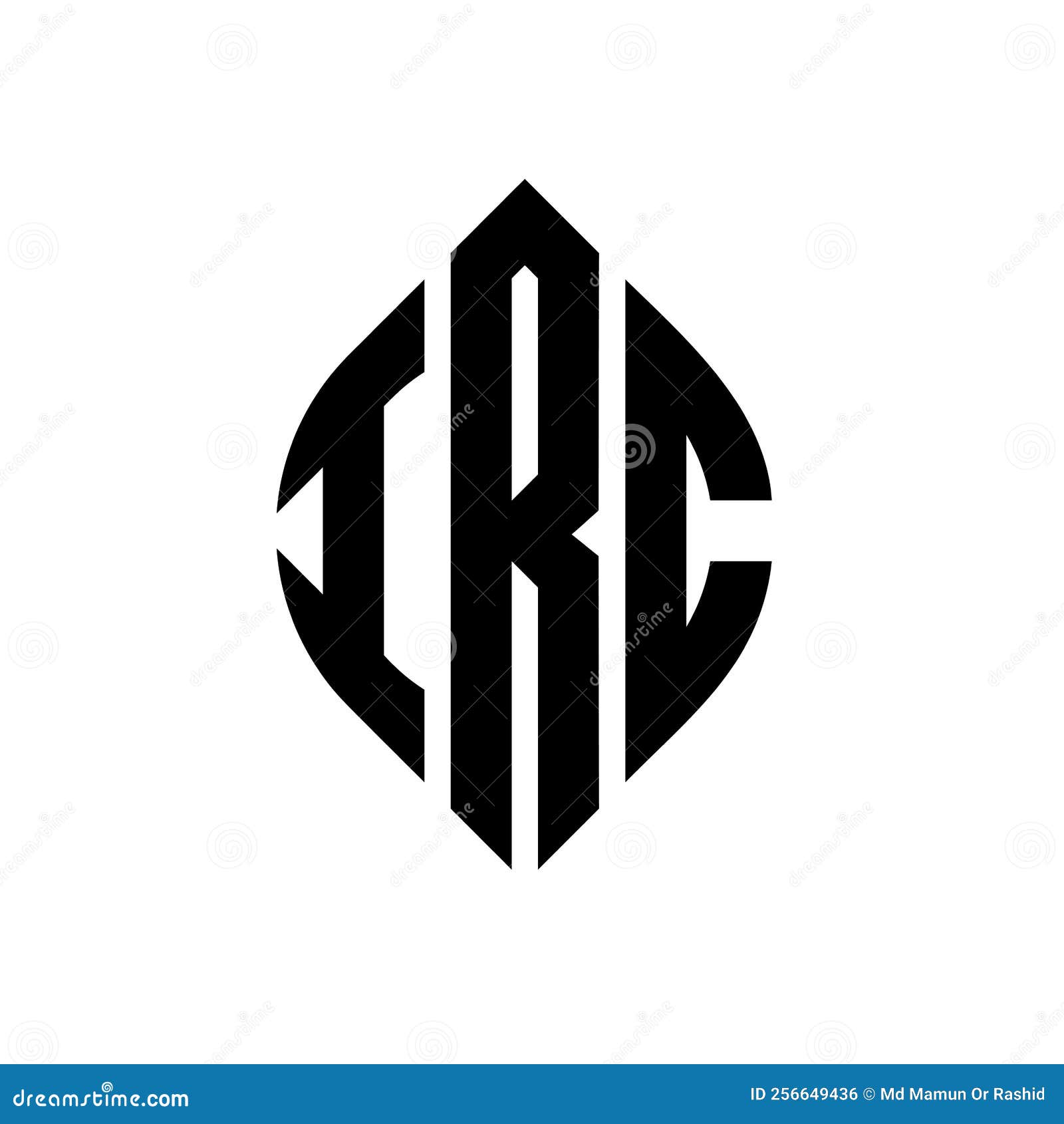 IRC Circle Letter Logo Design with Circle and Ellipse Shape. IRC ...