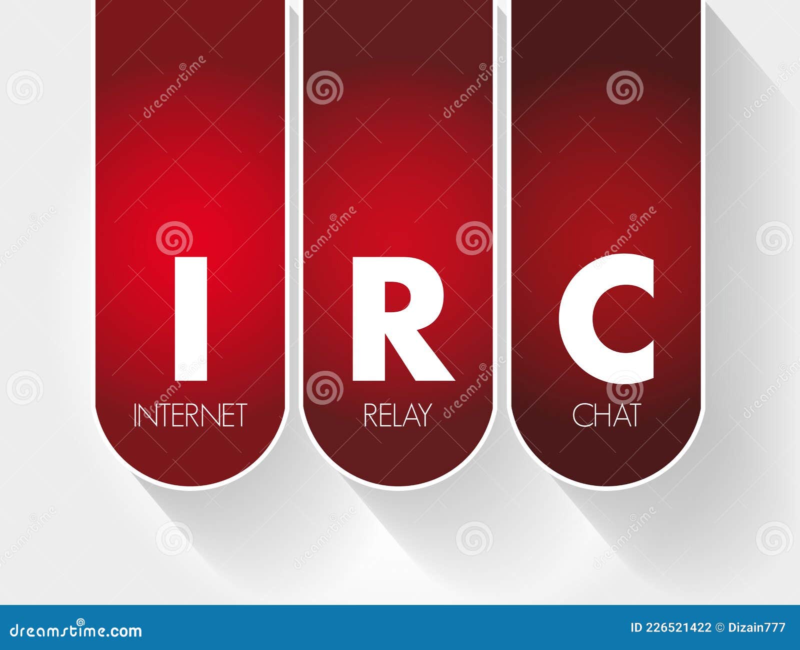IRC - Internet Relay Chat Acronym, Technology Concept Background Stock ...