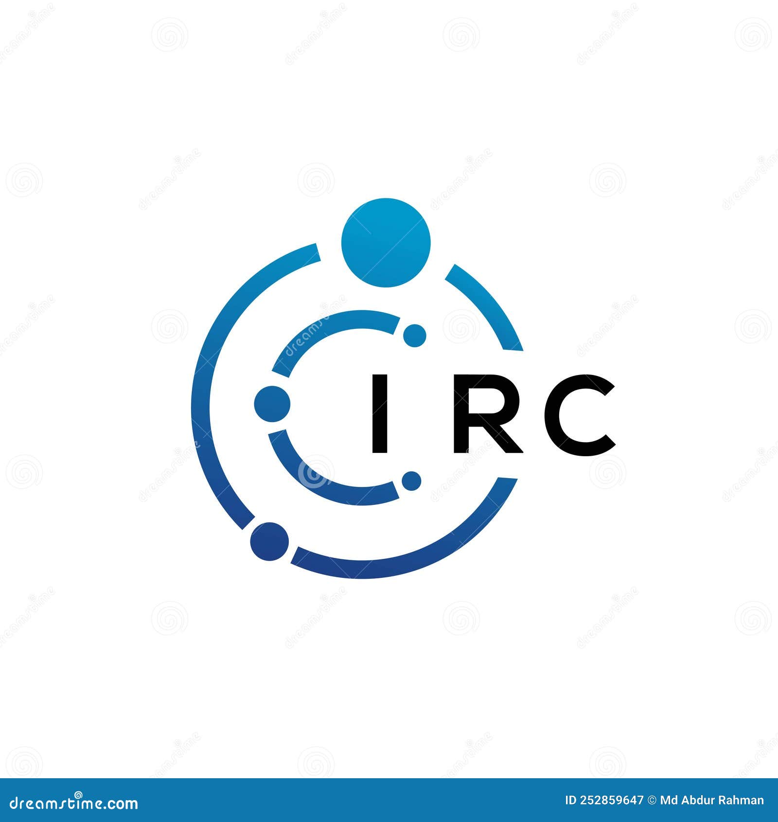 IRC Letter Technology Logo Design On White Background. IRC Creative ...