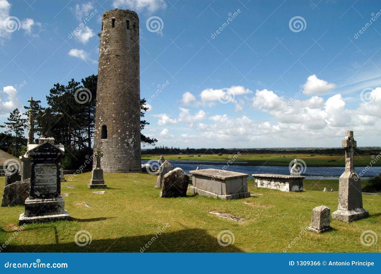 Ireland - Clonmacnoise stock photo. Image of settlement - 1309366
