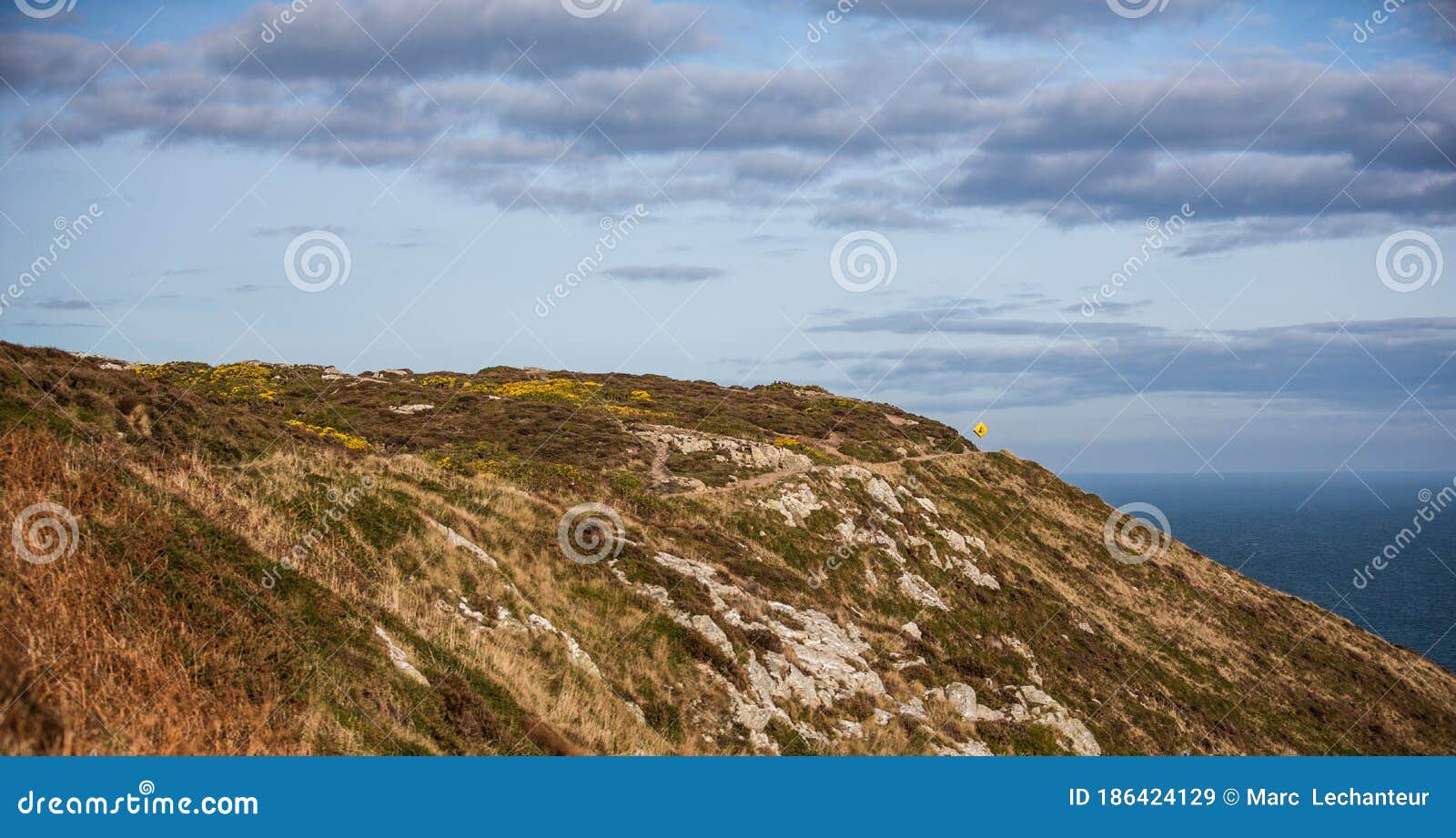 Ireland, Coast and Cliffs of Howth Path Cliff Walk Stock Image - Image ...