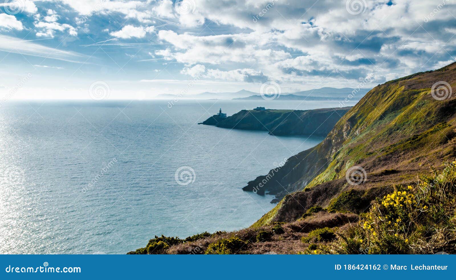 Ireland, Coast and Cliffs of Howth Path Cliff Walk Stock Photo - Image ...