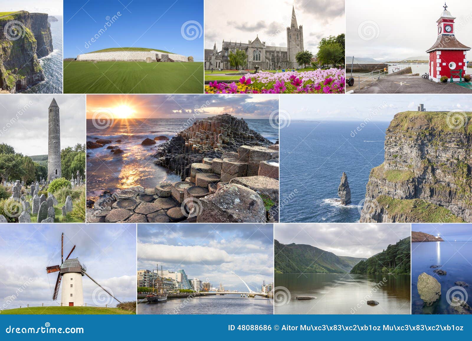 Ireland country collage stock photo. Image of country - 48088686