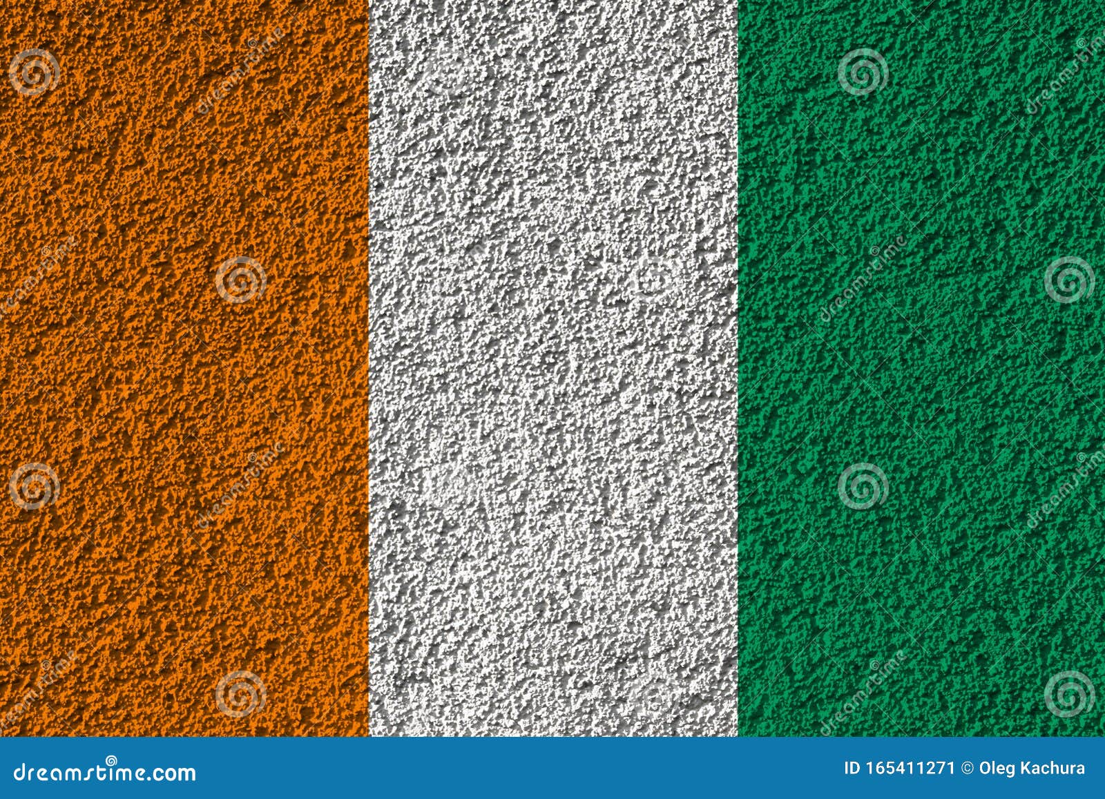 Ireland Flag on the Background Texture. Concept for Designer Solutions ...