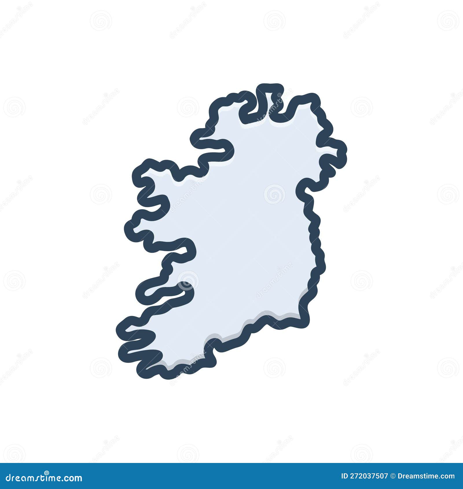 Color Illustration Icon for Ireland, Map and Political Stock ...