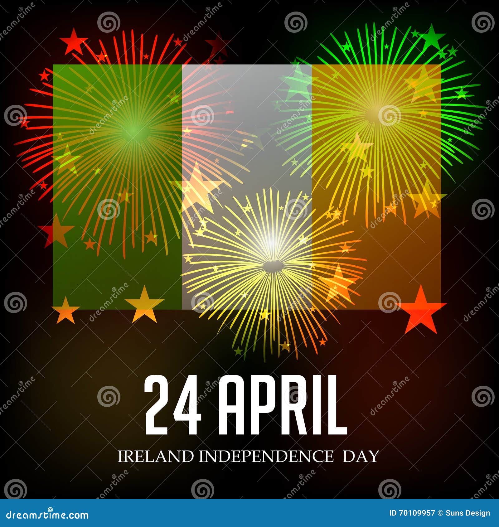 Ireland Independence Day stock illustration. Illustration of ...
