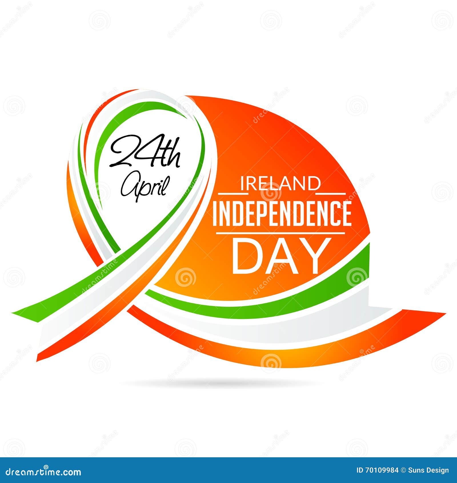 Ireland Independence Day stock illustration. Illustration of ...