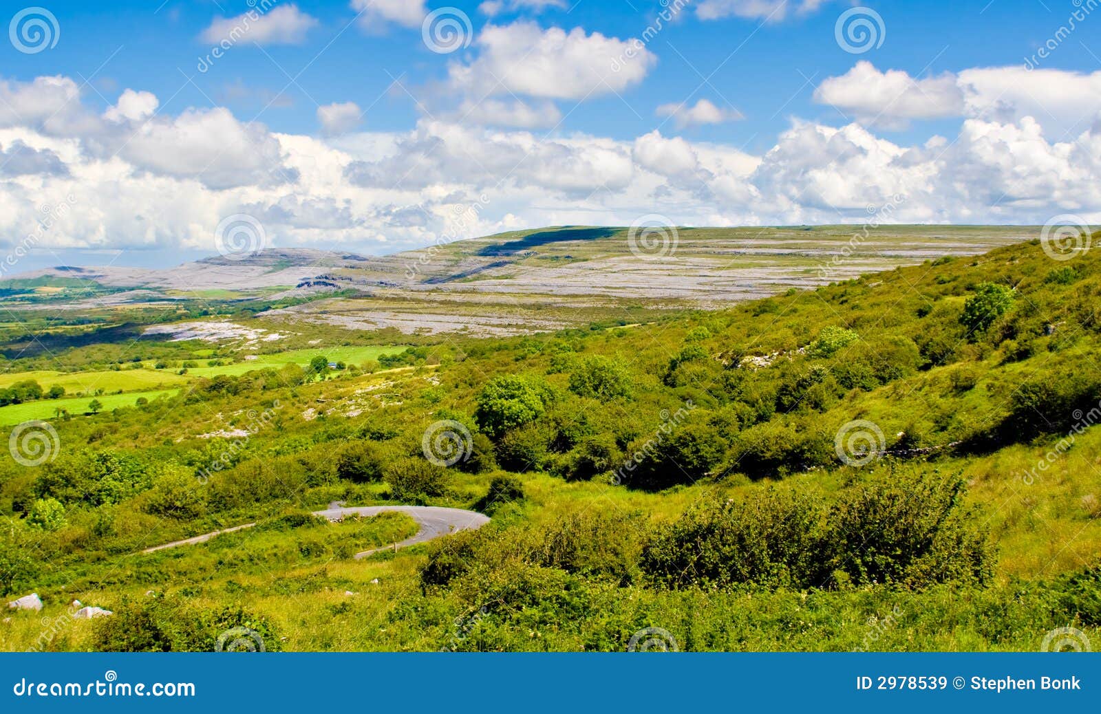 Ireland Landscape stock image. Image of cloudy, curve - 2978539