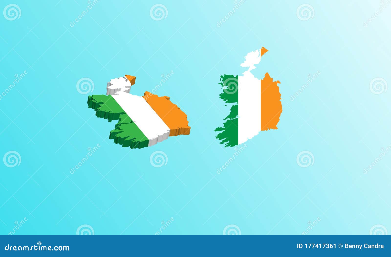 Ireland Map 3D Icon Vector Illustration Stock Vector - Illustration of ...