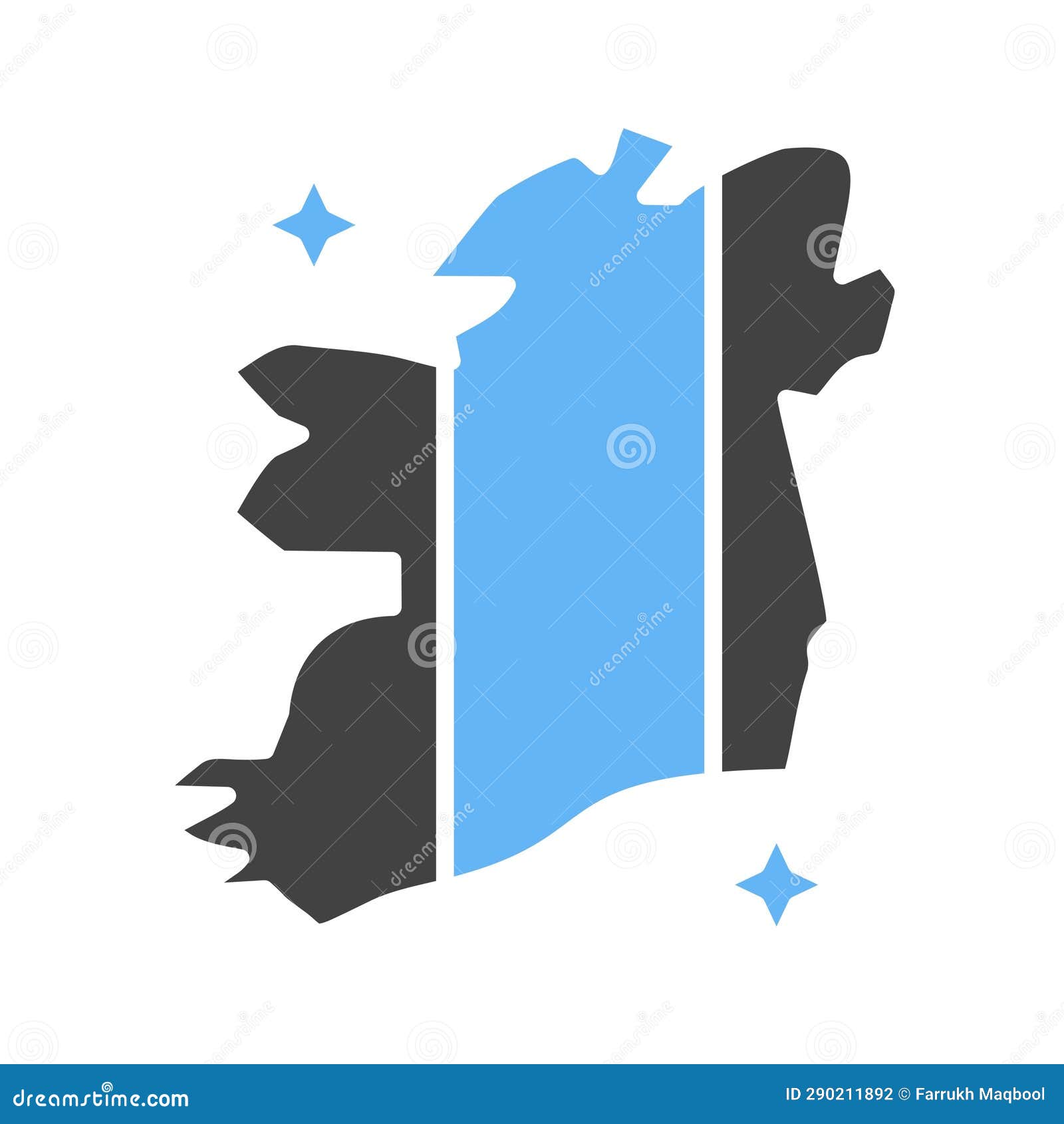Ireland Map Icon Image. stock vector. Illustration of outline - 290211892