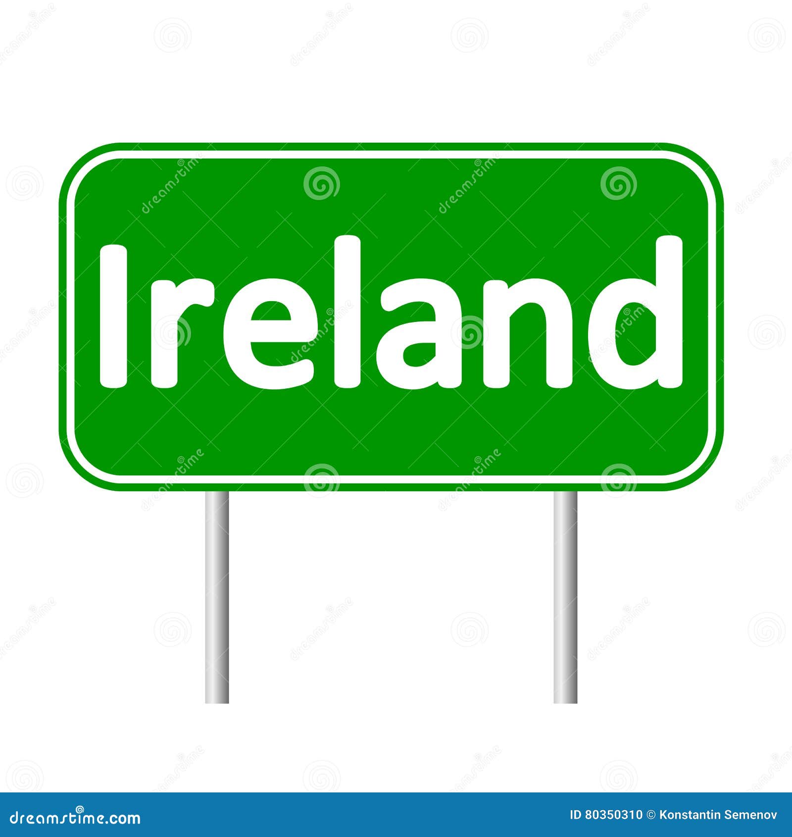 Ireland Road And Highway Map. Cartoon Vector | CartoonDealer.com #186236783