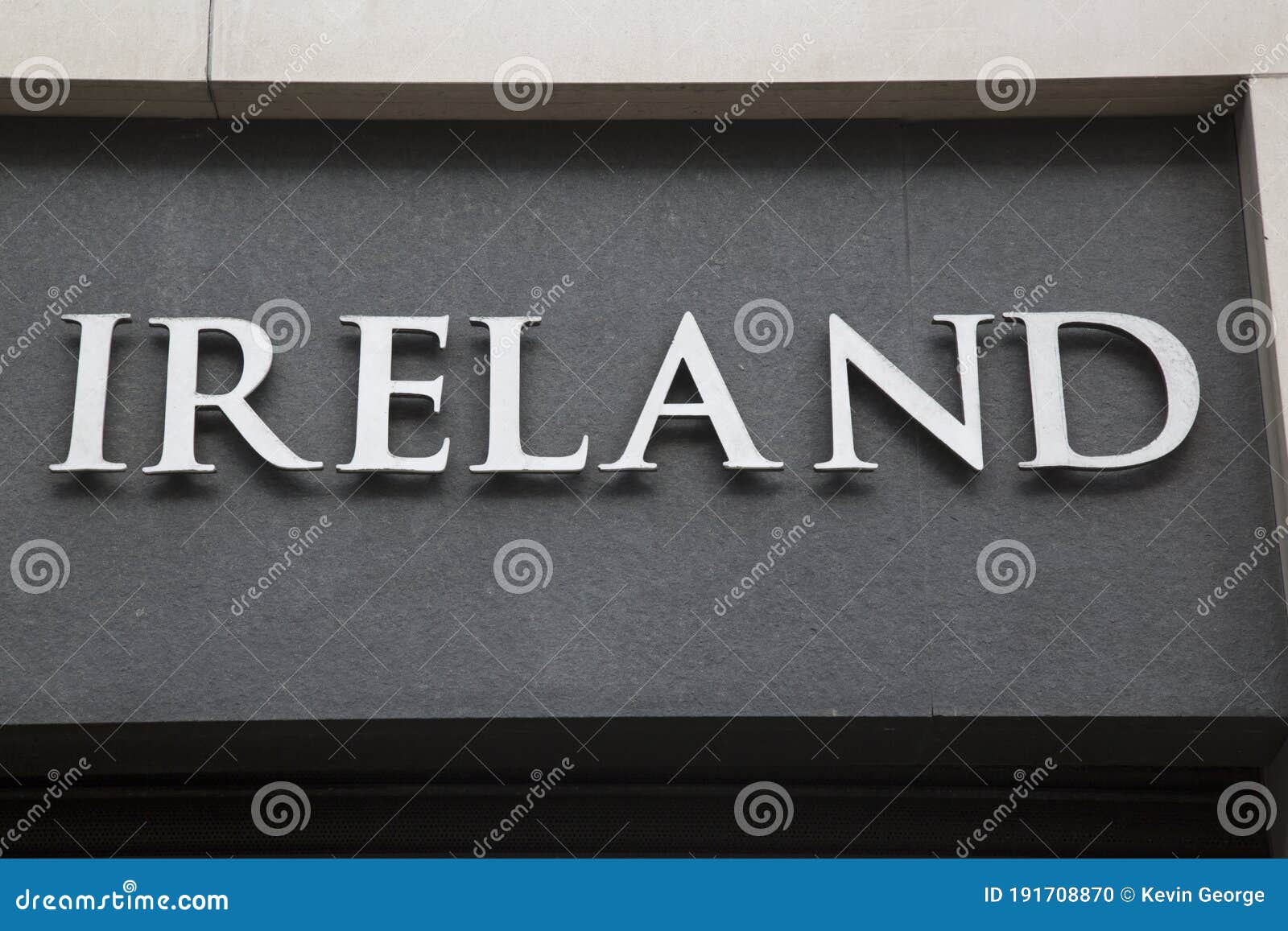 Ireland Sign on Building stock photo. Image of ireland - 191708870