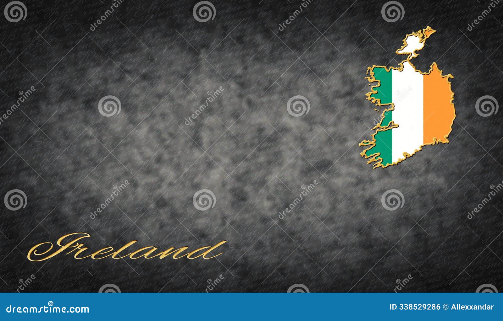 Ireland Symbols, Map of Ireland Stock Photo - Image of landmark, crafts ...
