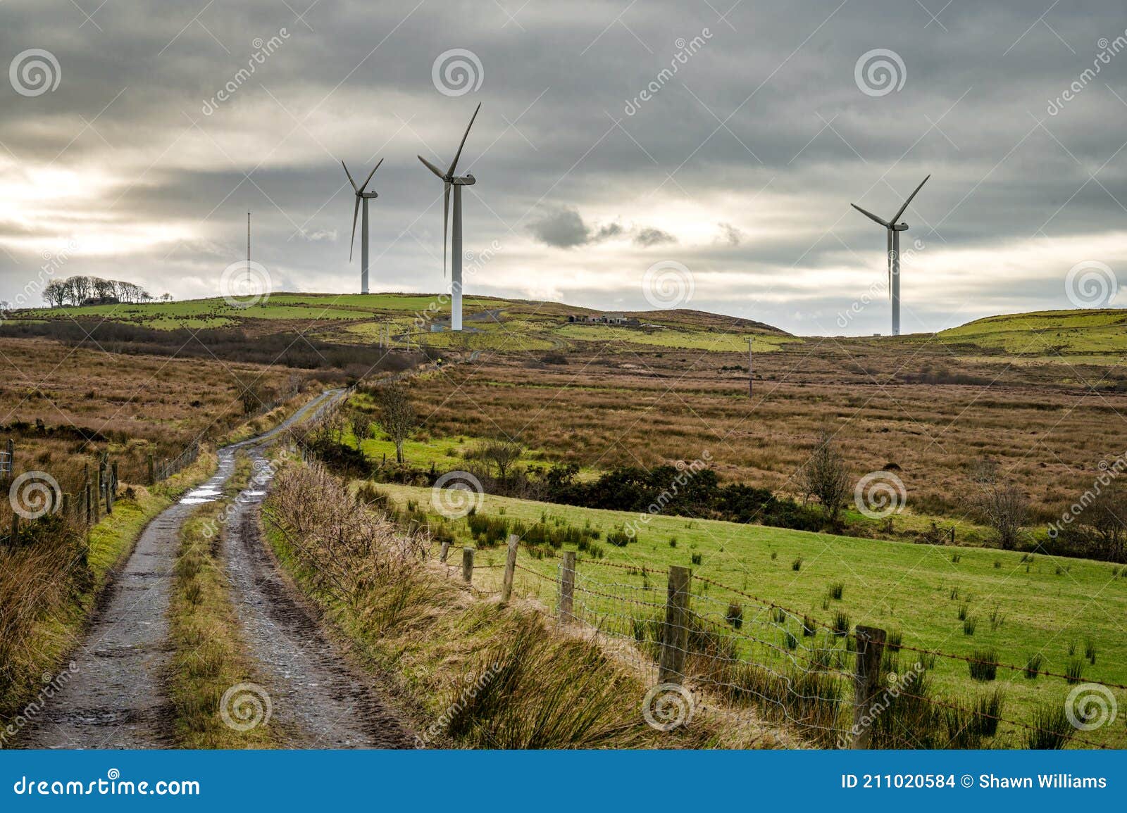 Ireland Windmills stock photo. Image of generators, nature - 211020584