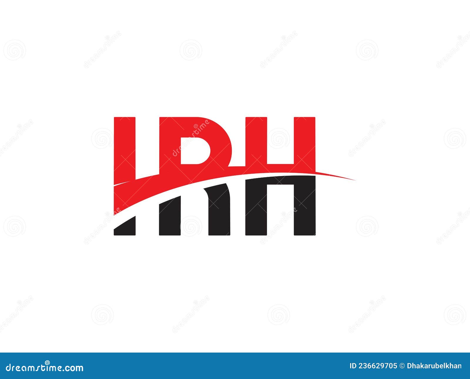 IRH Letter Initial Logo Design Vector Illustration Stock Vector ...