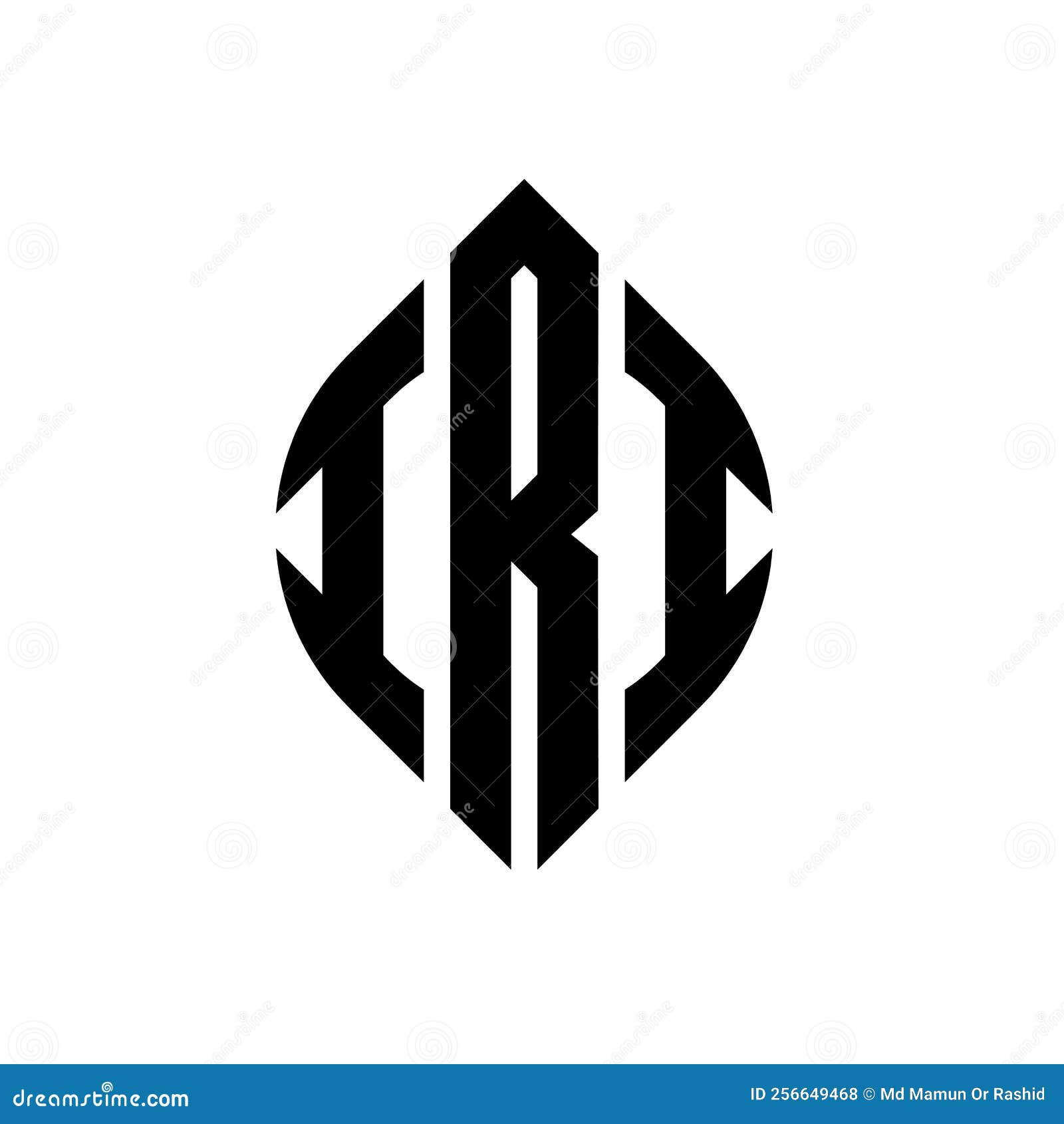 IRI Circle Letter Logo Design with Circle and Ellipse Shape. IRI ...