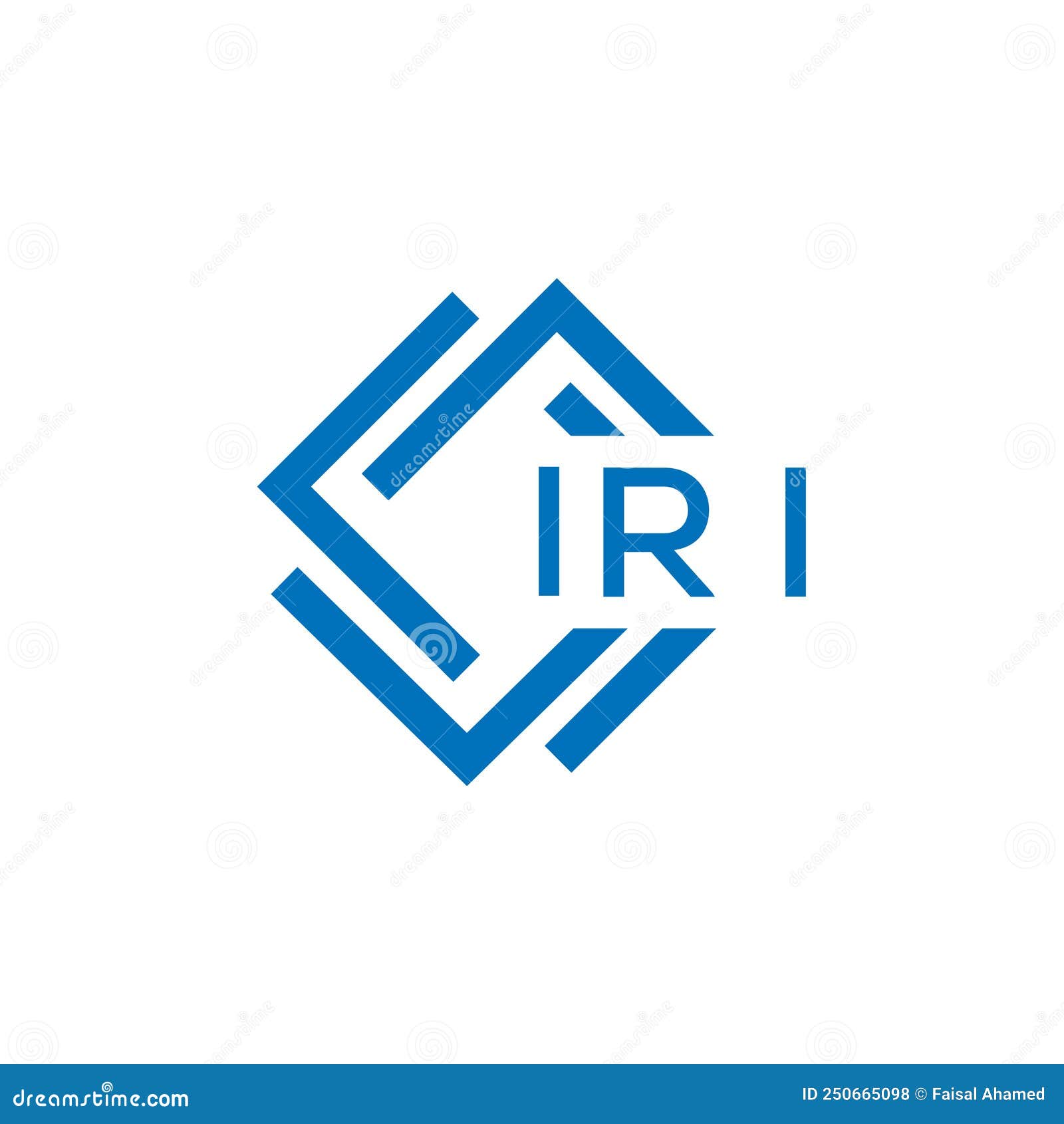 IRI Letter Logo Design On White Background. IRI Creative Circle Letter ...