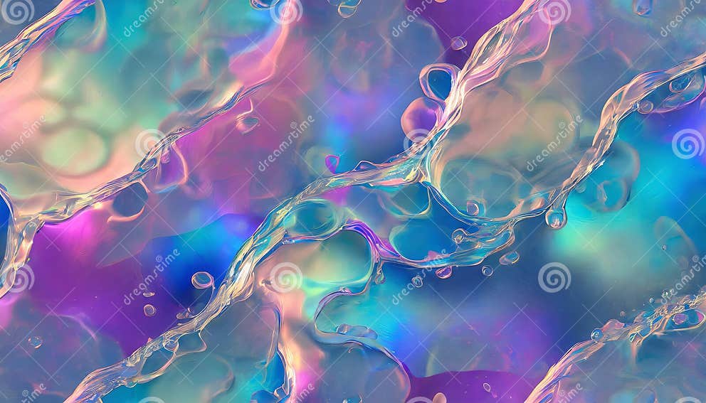 Iridescence Water Abstract Gradient, Seamless Abstraction, Splash ...