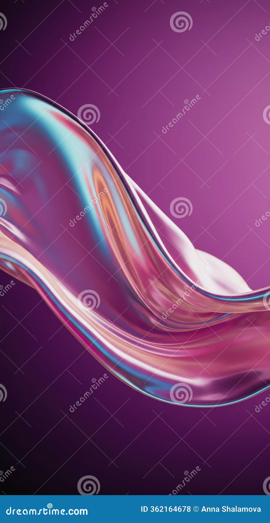 Iridescent Abstract Texture With Metallic Hues And Ripples Royalty-Free ...