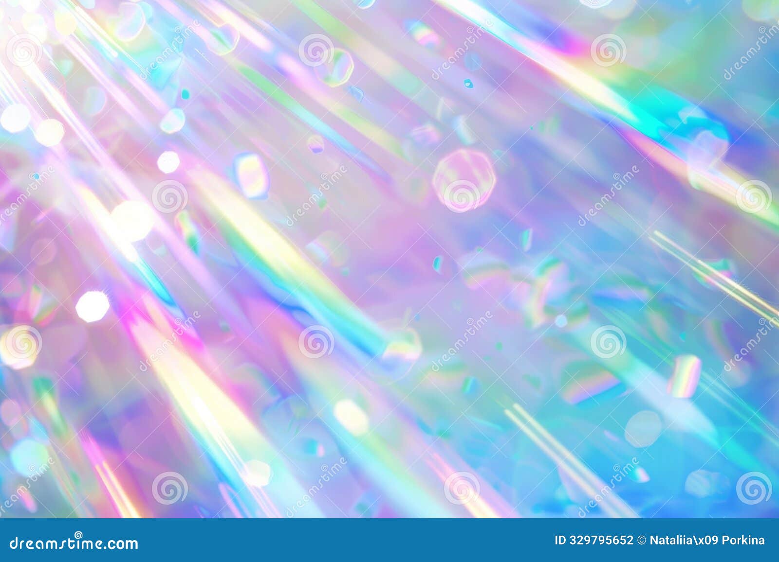 Iridescent Background, White Rainbow Light Beams, Prism Effect ...