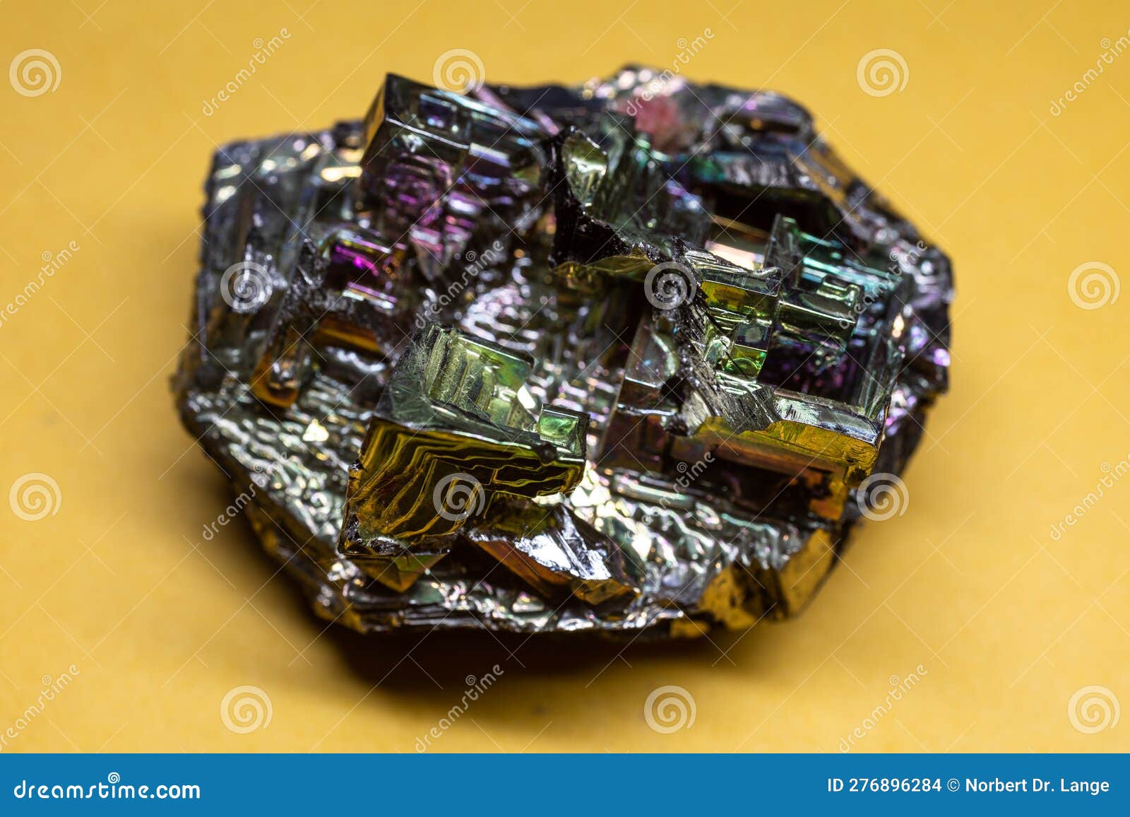 Iridescent Bismuth Crystals Stock Photo - Image of blast, germany ...