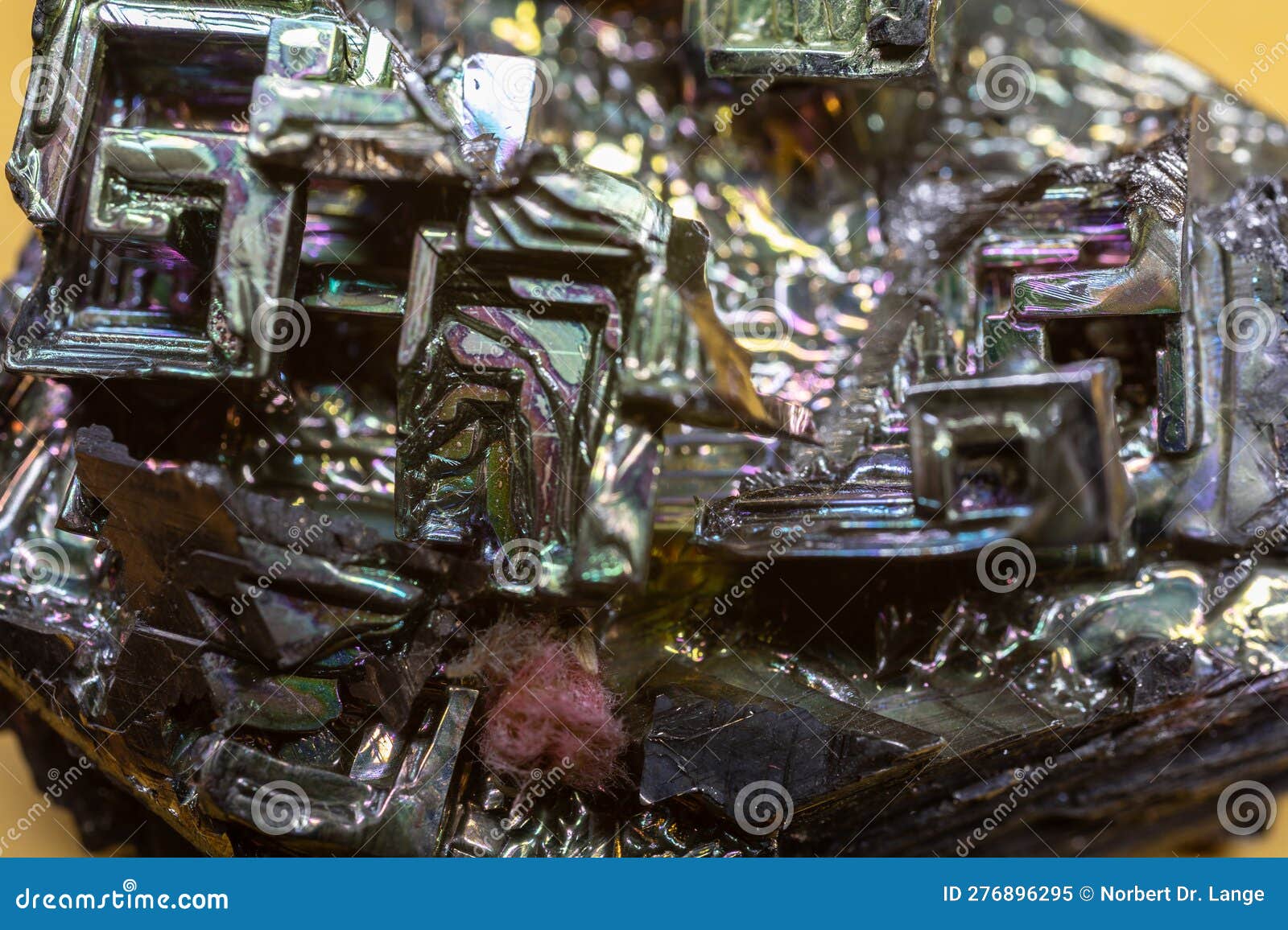 Iridescent Bismuth Crystals Stock Image - Image of science, macro ...
