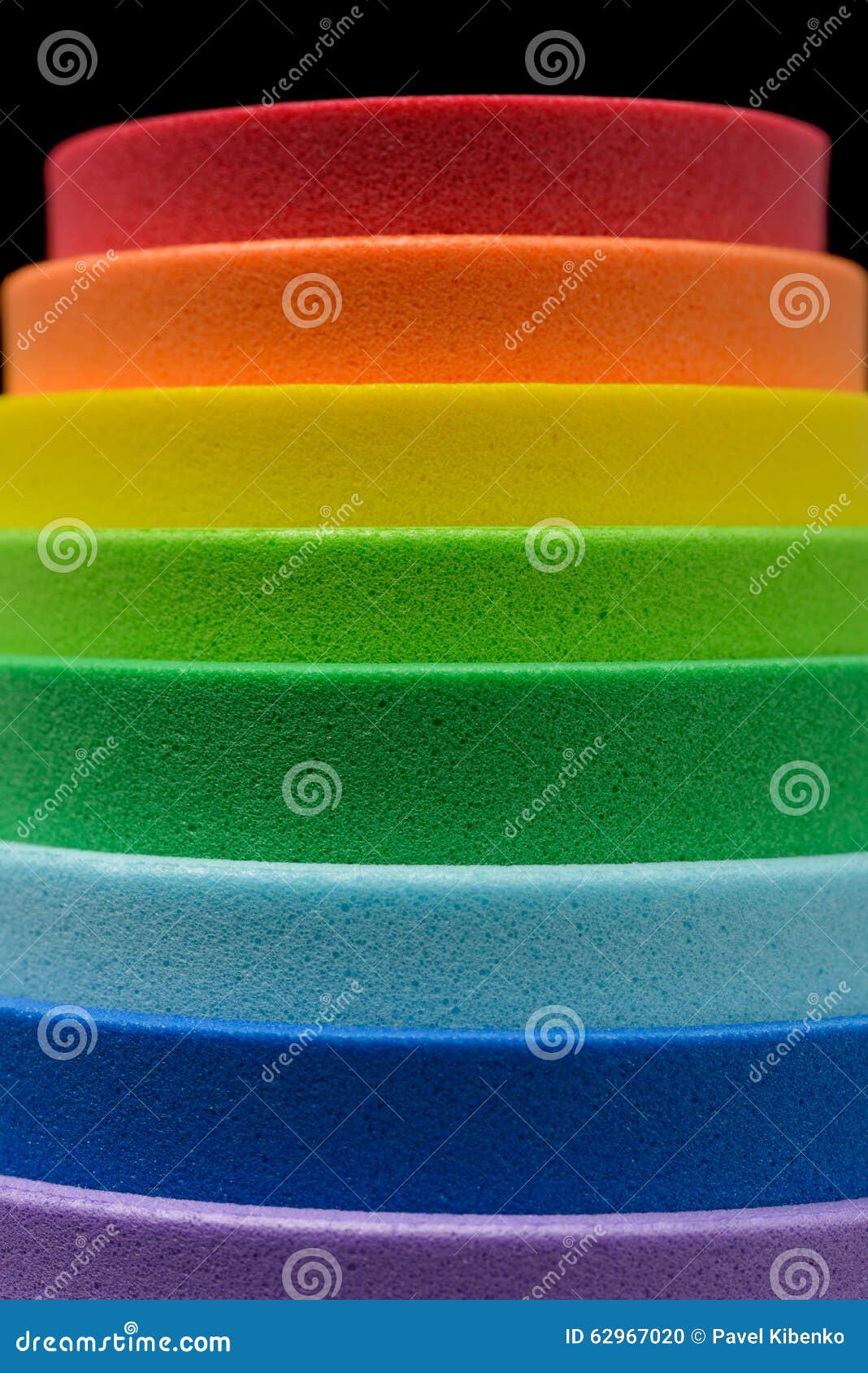 Iridescent Colors of Cellular Rubber Stock Photo - Image of colorful ...