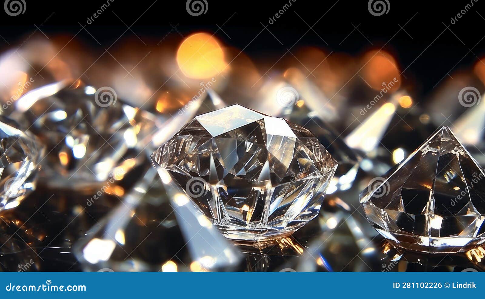 Iridescent Crystal Facets. Generative AI Stock Illustration ...