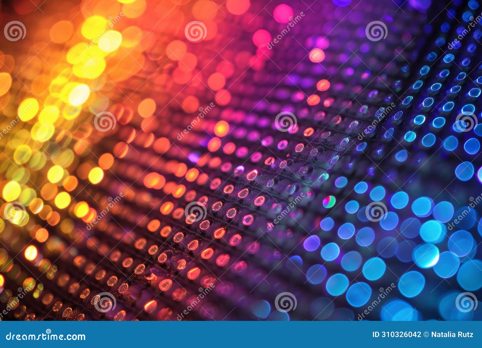 Iridescent Dot Matrix on a Holographic Gradient Stock Illustration ...