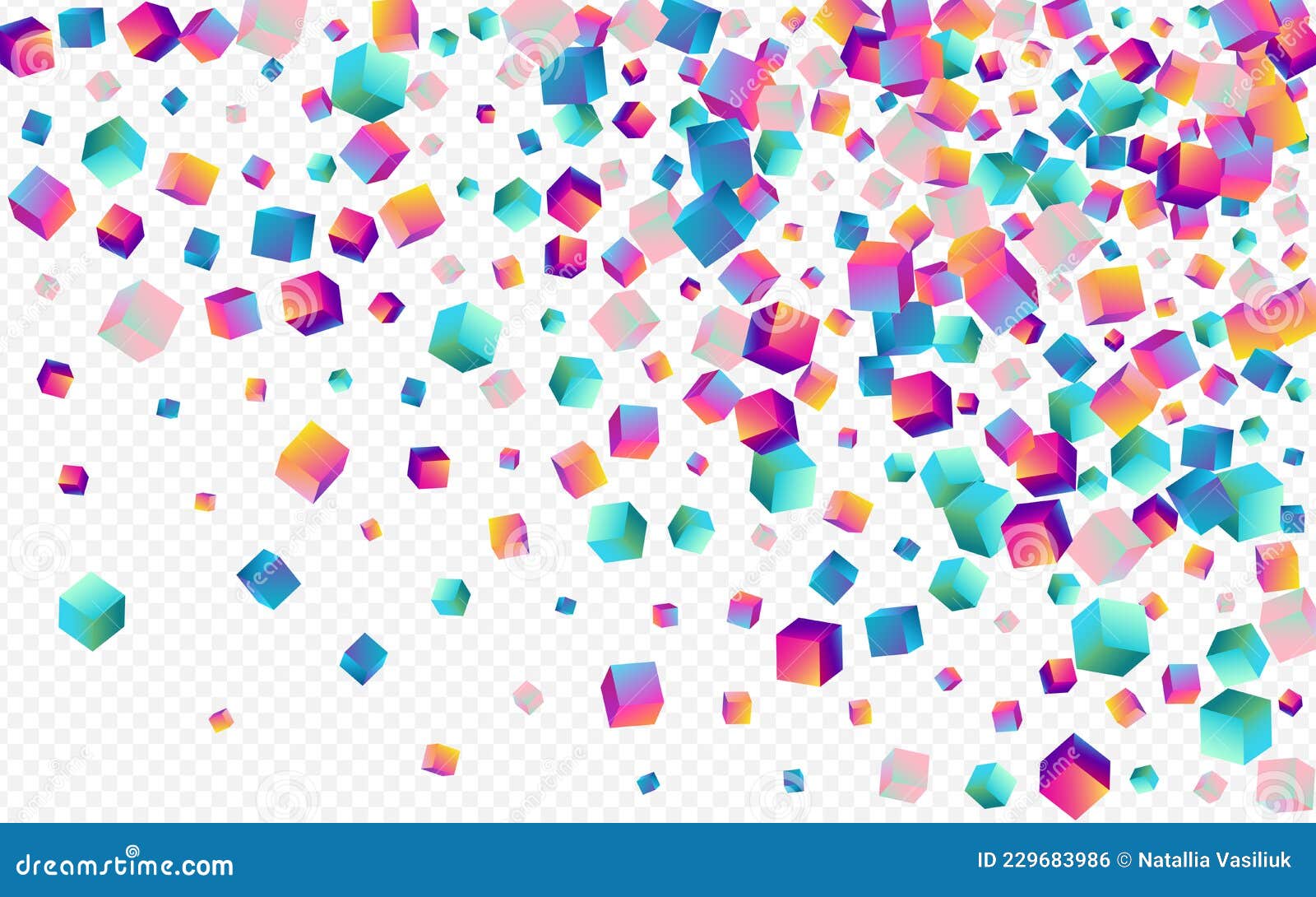 Rainbow Block Vector Panoramic Transparent | CartoonDealer.com #228114545
