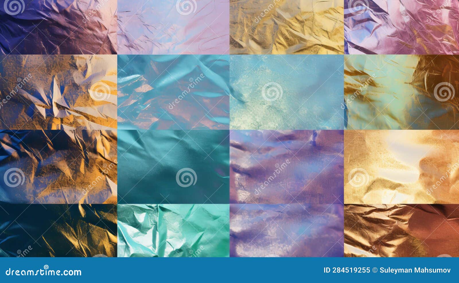 Iridescent Foil Texture Pack Holographic Background Overlay Stock ...