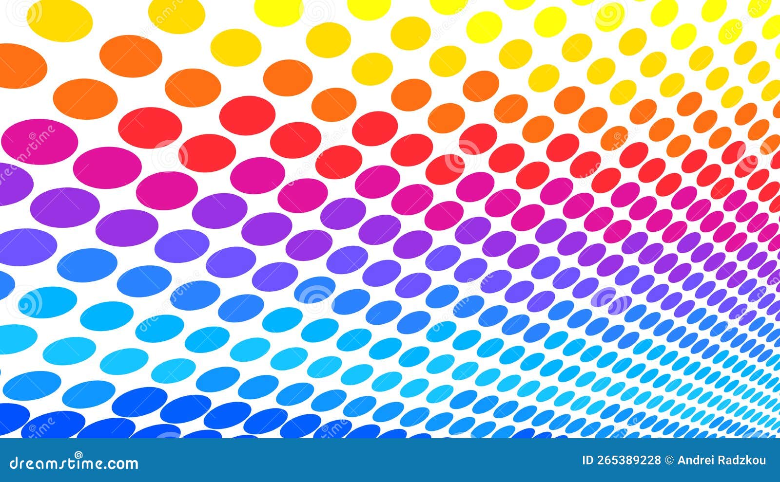 Iridescent Halftone Pattern with Saturated Multicolor Dots. Colorful ...