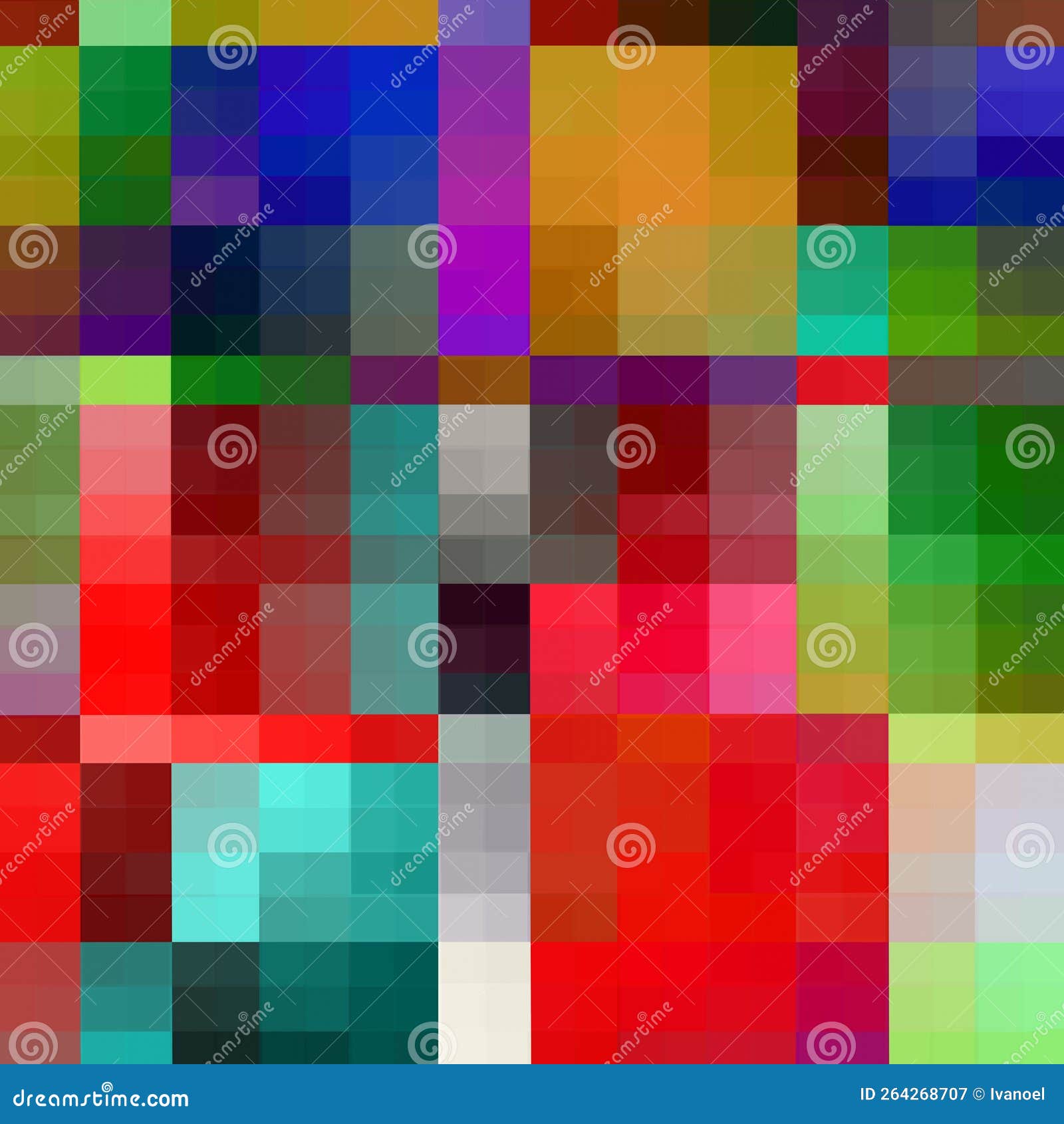 Iridescent and Joyful Abstract Pixel Pattern Stock Illustration ...
