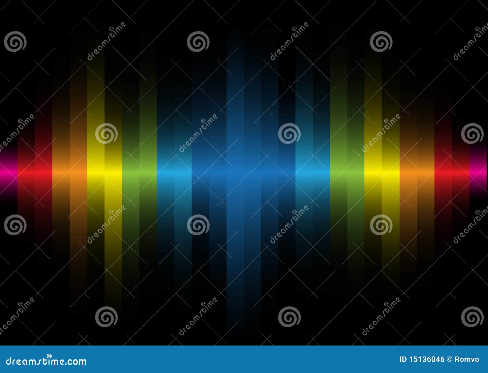Iridescent Light on a Black Background Stock Vector - Illustration of ...