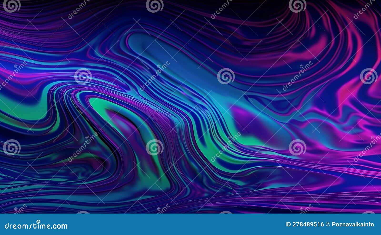 Iridescent Liquid Metal Surface Background. Design Element. Template ...