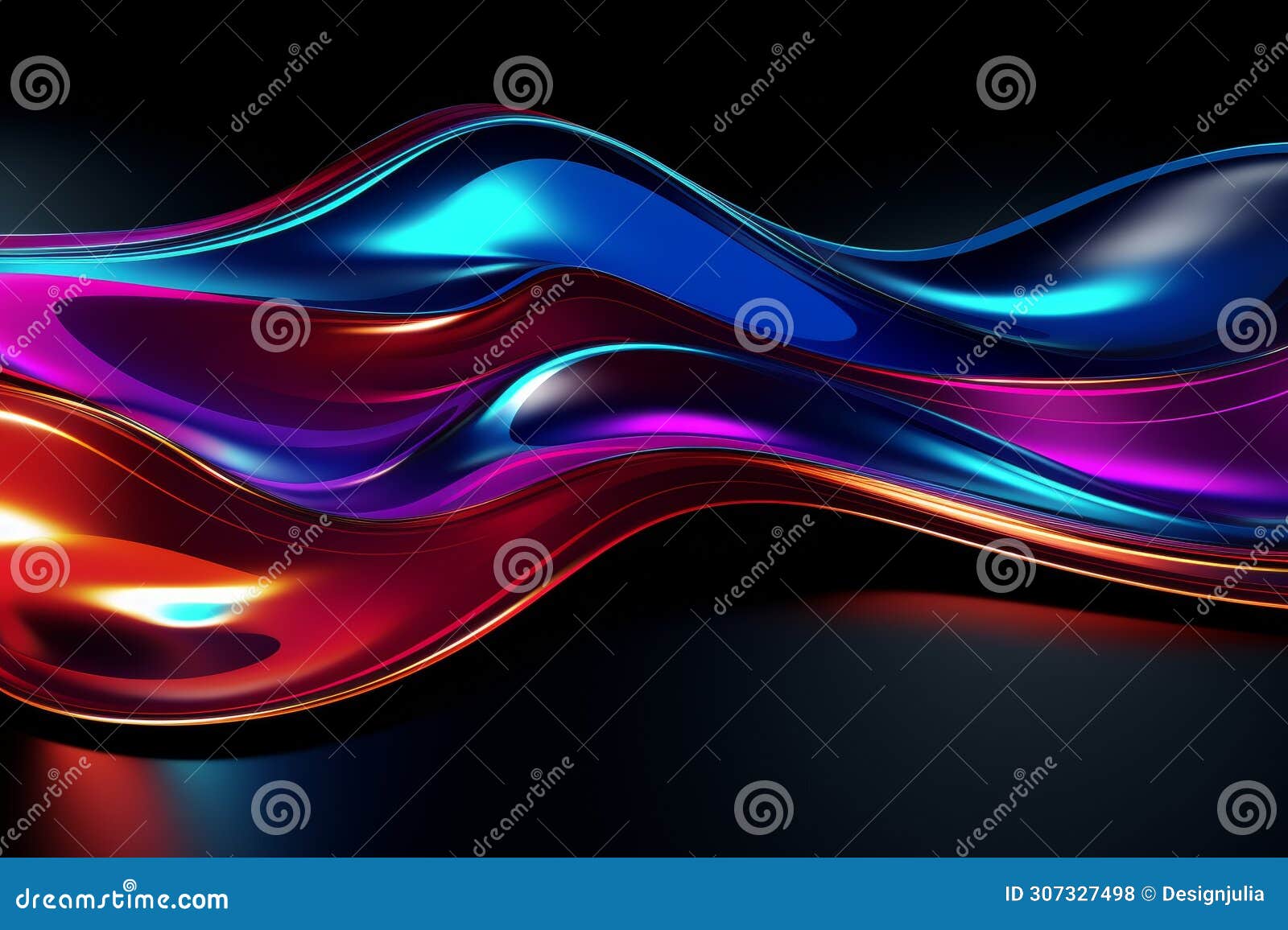 Iridescent Liquid Three-dimensional Texture,vibrating Color Effect,high ...