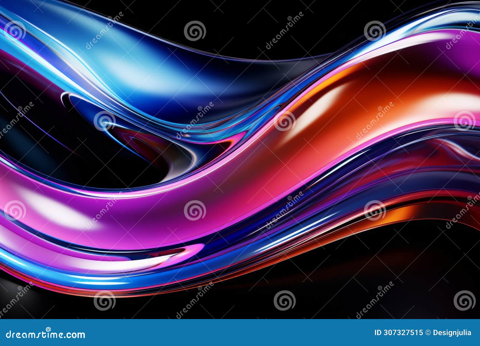 Iridescent Liquid Three-dimensional Texture,vibrating Color Effect,high ...