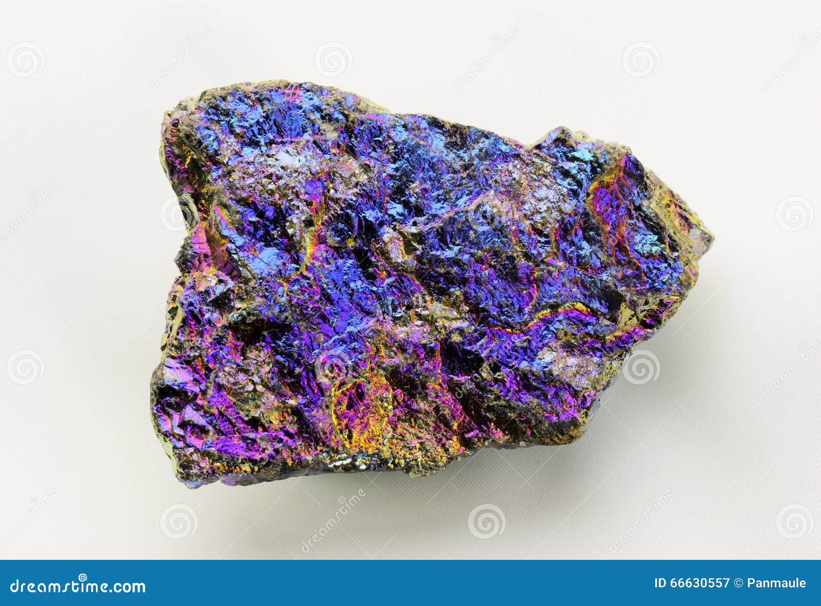 Iridescent Peacock Ore stock image. Image of sample, chalcopyrite ...