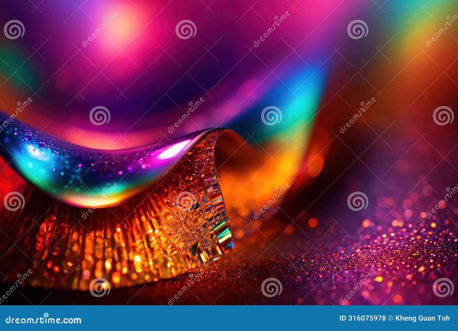 Iridescent Rainbow Glitter Sheen, Abstract Pattern Wallpaper Background ...