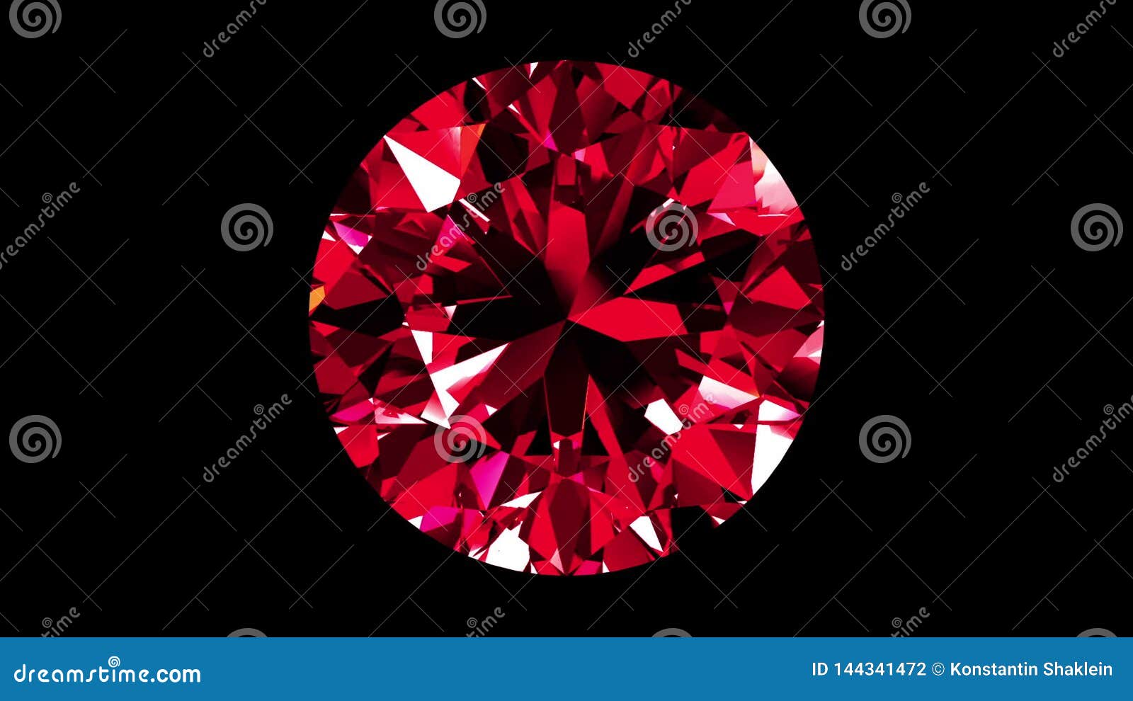 Iridescent Ruby Round Cut. Looped. Stock Footage - Video of beautiful ...