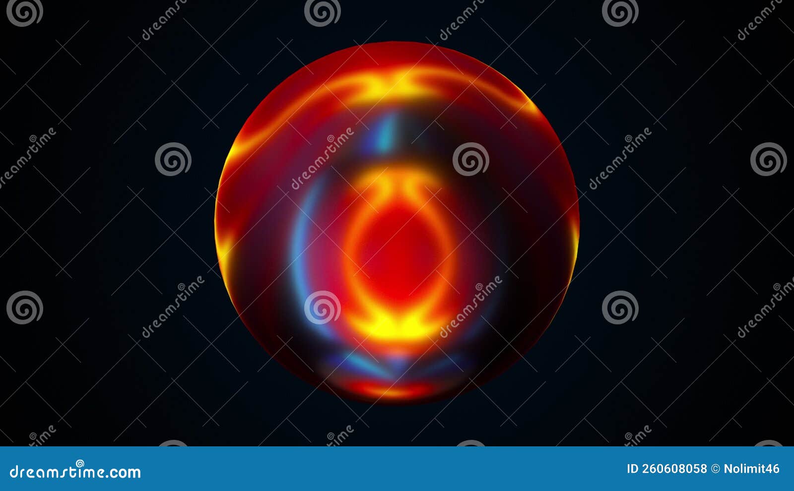 Colorful Iridescent sphere stock illustration. Illustration of organic ...