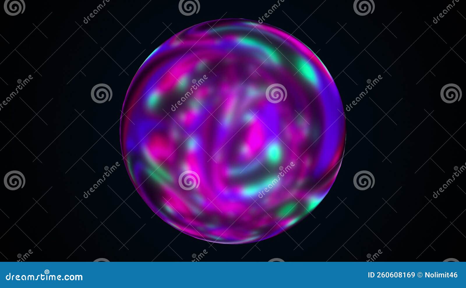 Iridescent sphere stock illustration. Illustration of organic - 260608169