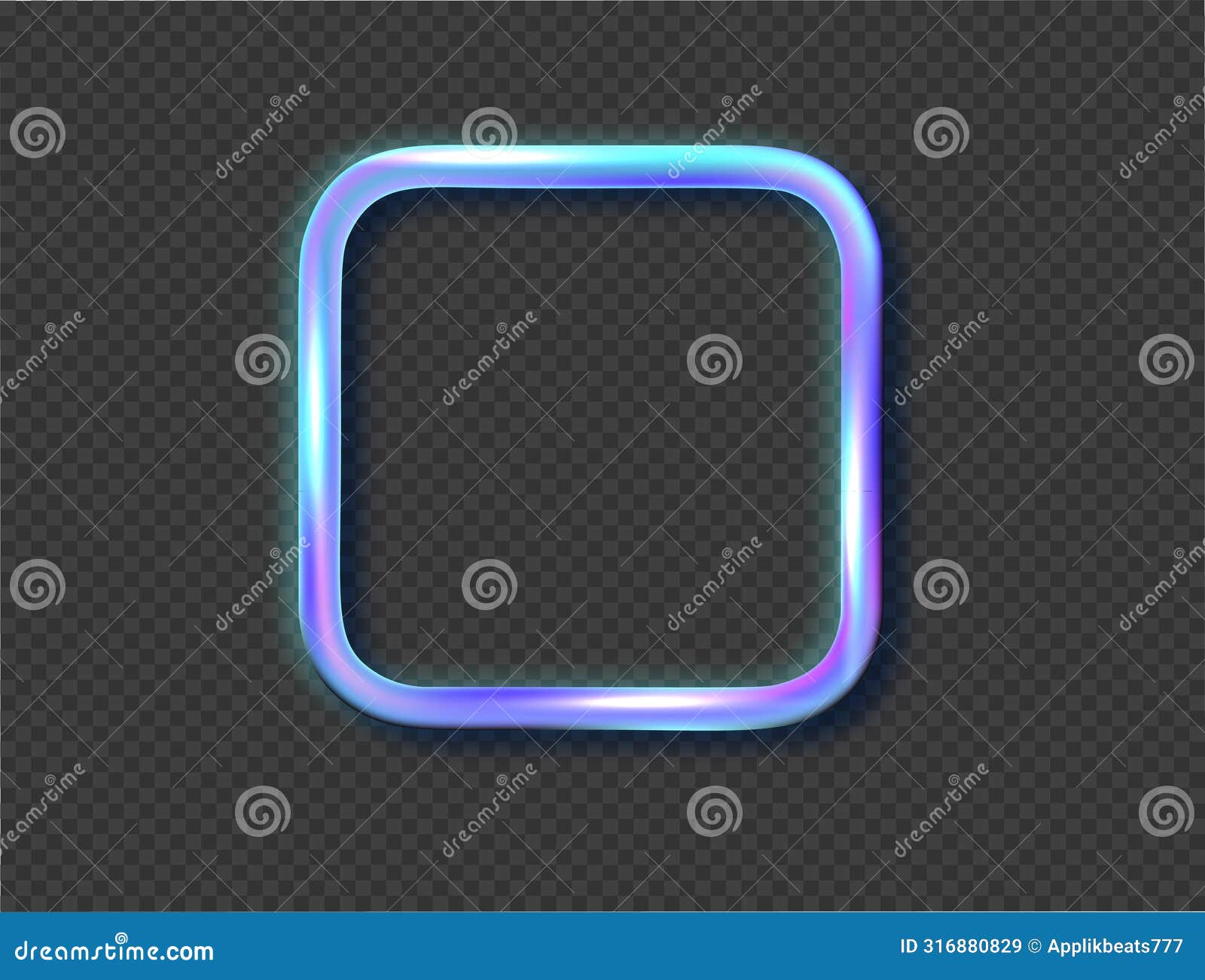 Crystal Refraction Frame, Rainbow Sunlight Border, Prism Light Effect ...