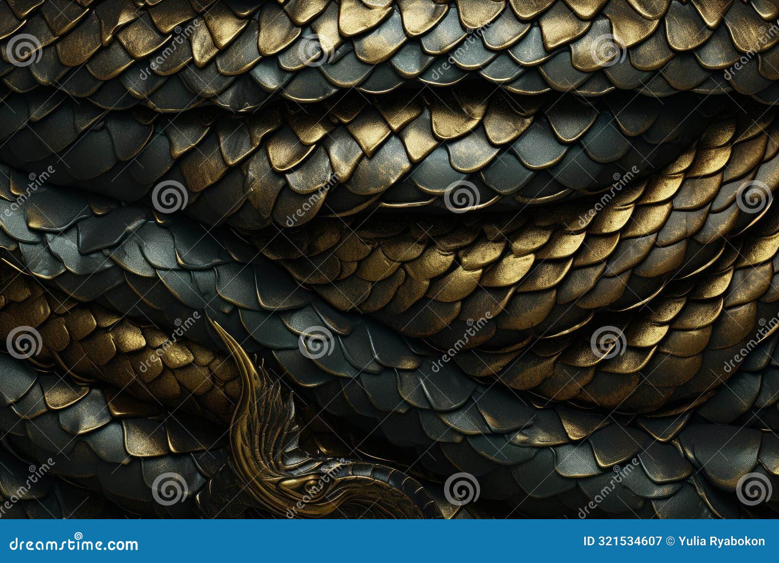 Iridescent Texture Dragon Snake. Generate Ai Stock Illustration ...